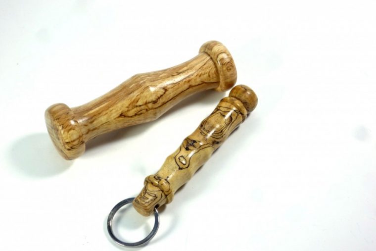 Handmade Japanese Yawara Stick & Kubotan Set - Tommy Woodpecker Woodworks