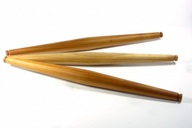 Handmade Long Tapered Indian Style Wooden Rolling Pins - Tommy ...