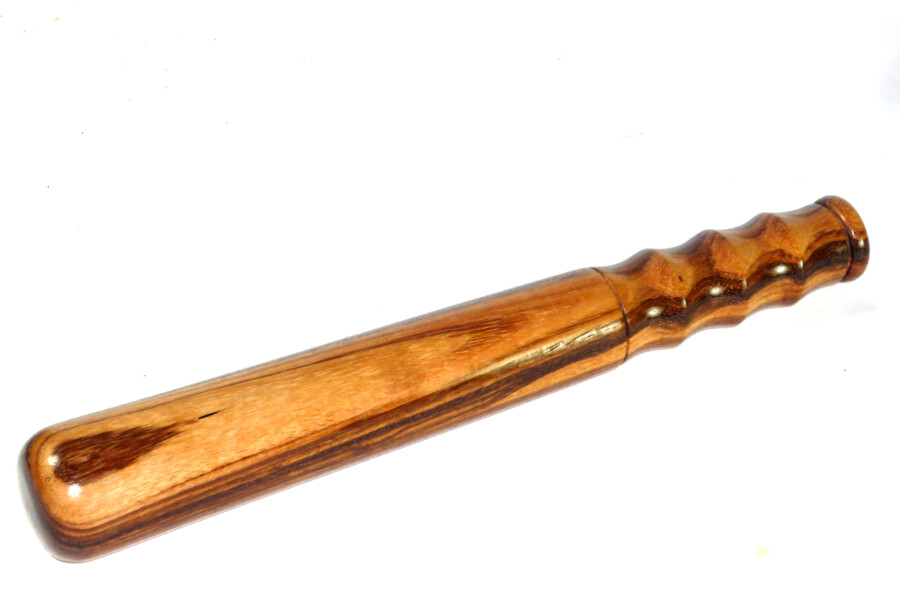 Handmade wooden fishing priest/truncheon in Zebrano wood - Tommy ...