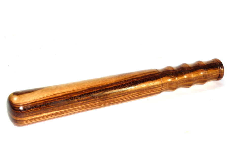 Handmade wooden fishing priest/truncheon in Zebrano wood - Tommy ...