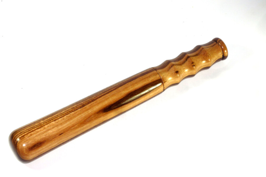 Handmade wooden fishing priest/truncheon in Zebrano wood - Tommy ...