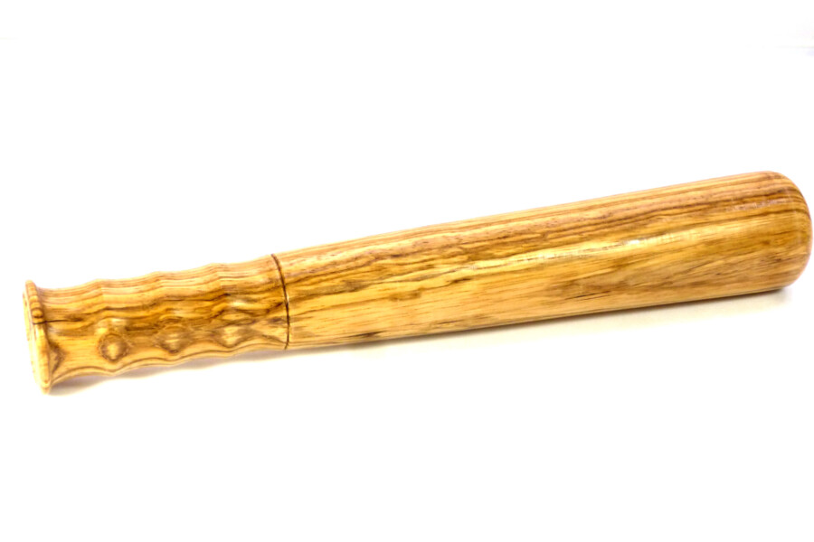 Handmade wooden fishing priest/truncheon in Zebrano wood - Tommy ...