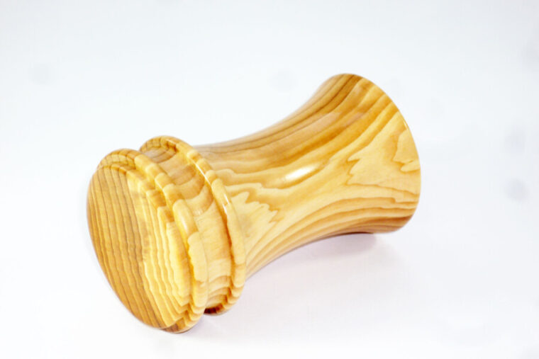 Palm Gavel in English Two Tone Yew - Tommy Woodpecker Woodworks