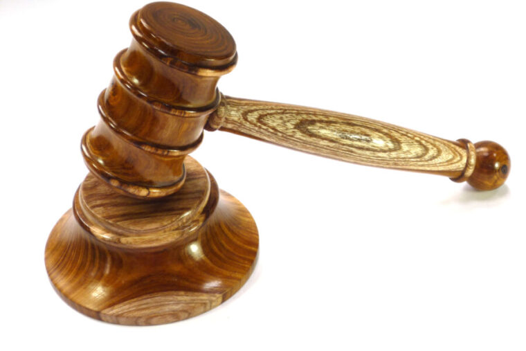 Gavel & Striking Block in English Laburnum - Tommy Woodpecker Woodworks